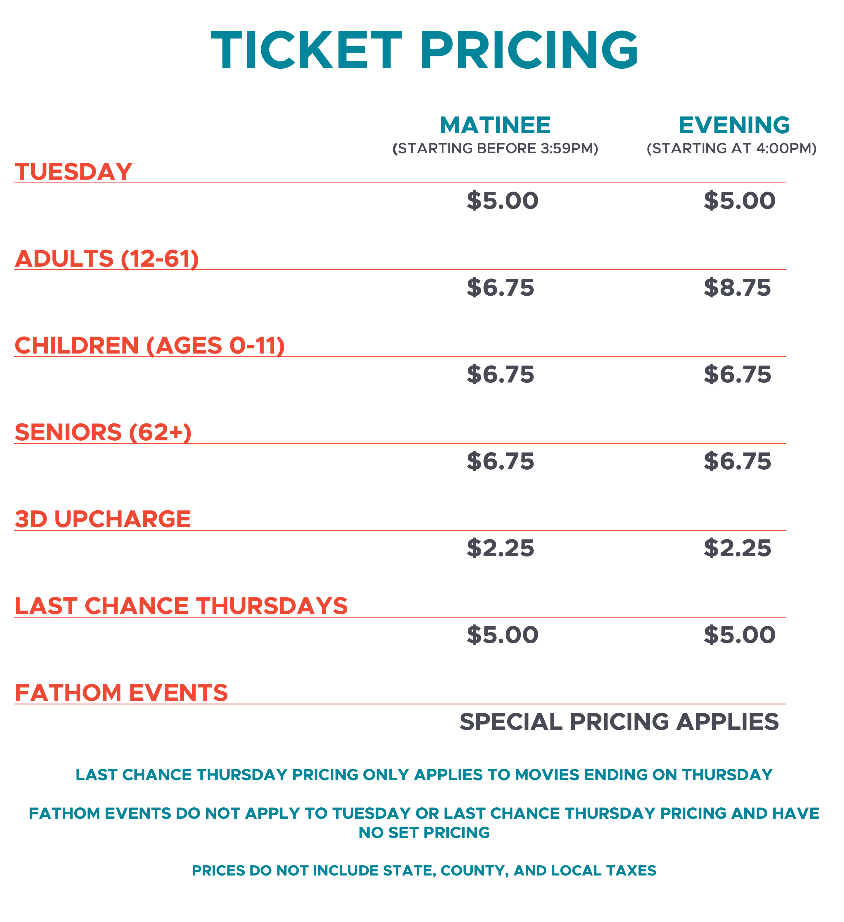 Ticket Pricing