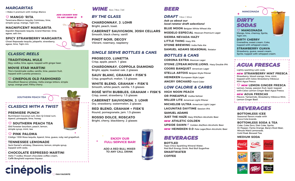 Cinepolis USA | Dayton | Dayton Counter Menu