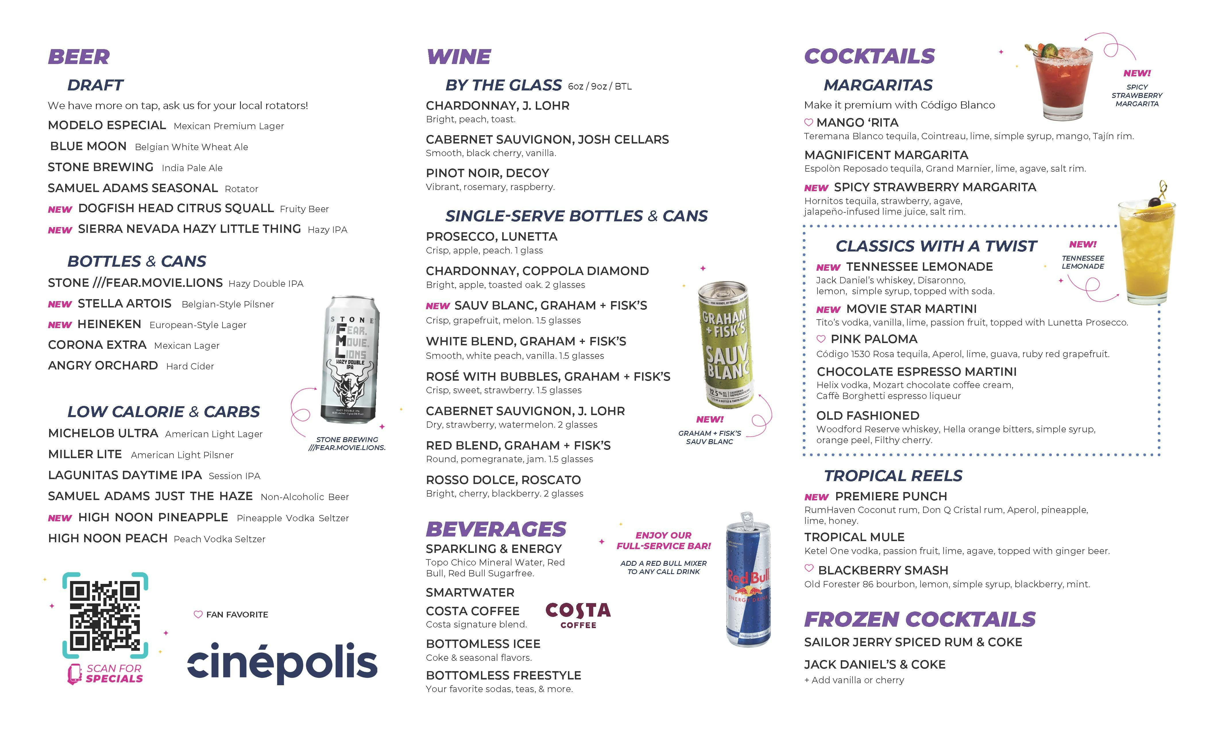 Cinepolis USA | Euless | Euless Counter Menu