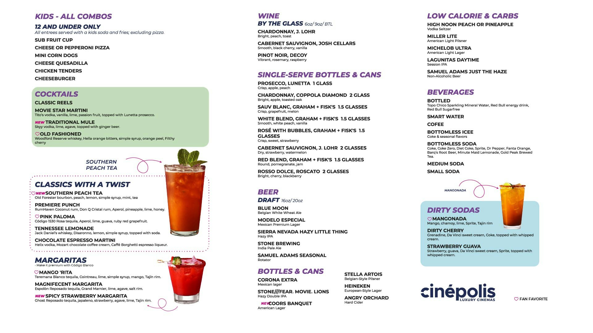 Cinepolis USA | Euless | Counter Menu